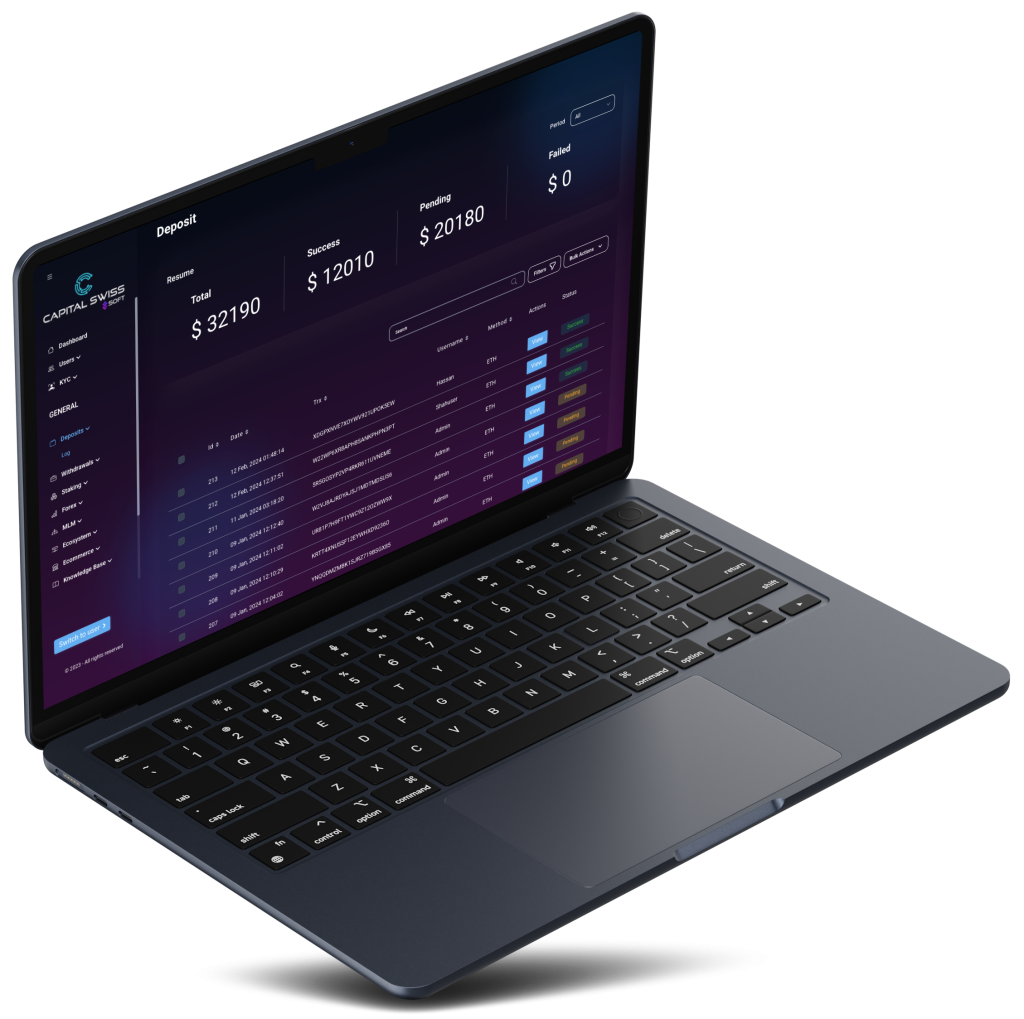 Launch your crypto exchange platform | CapitalSwiss Software